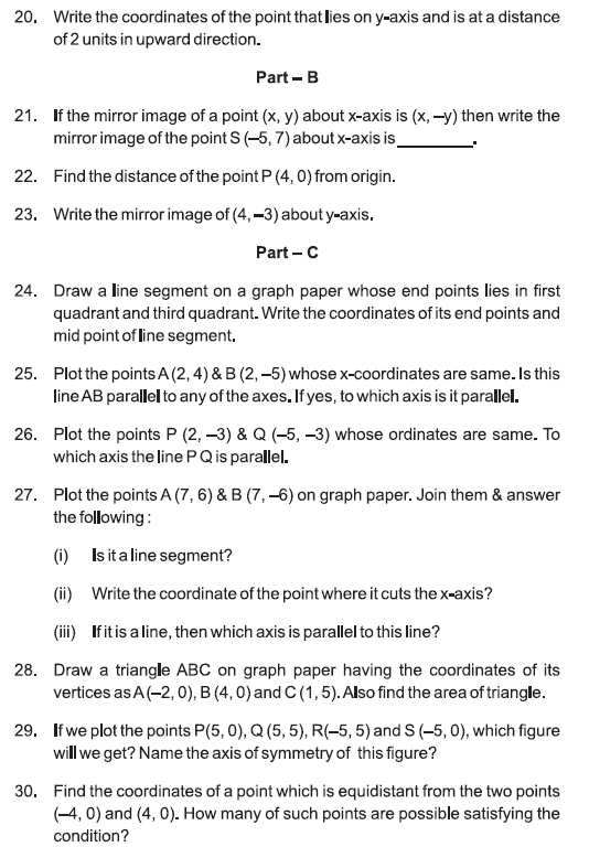 COORDINATE GEOMETRY (QUESTIONS) :- – CBSE AND ICSE SOLVER